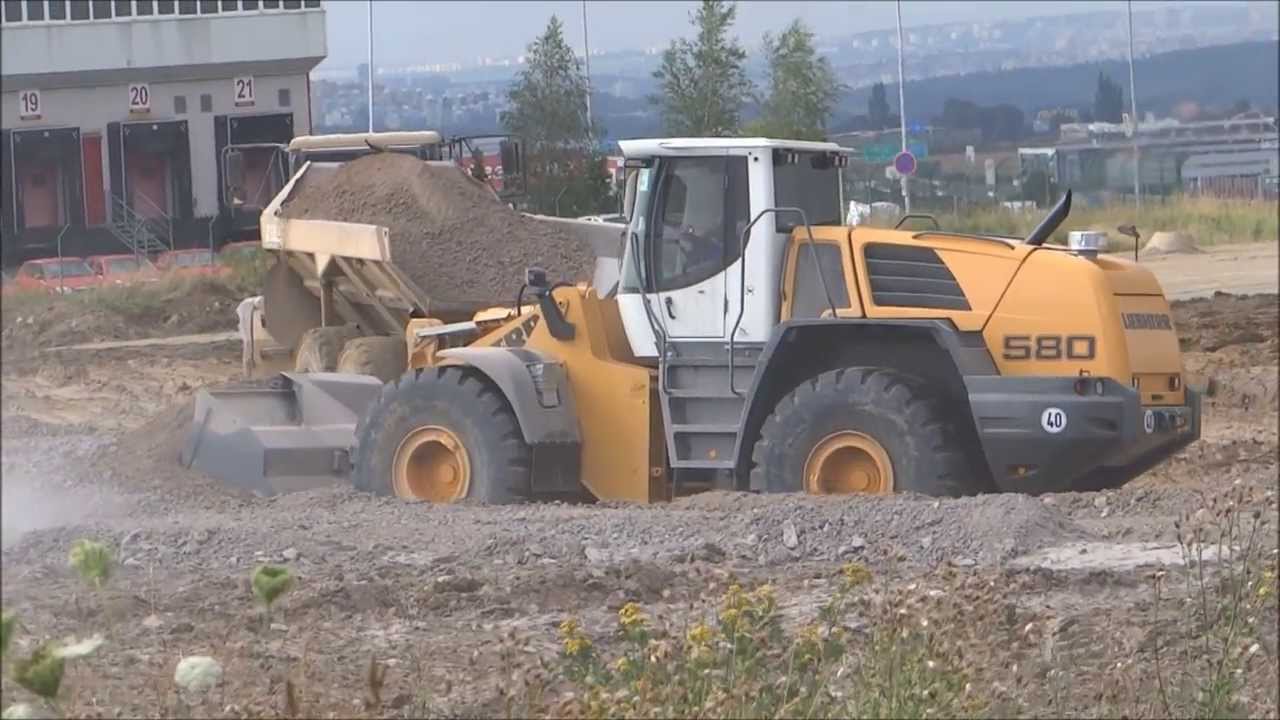 LIEBHERR 580 - loader - YouTube