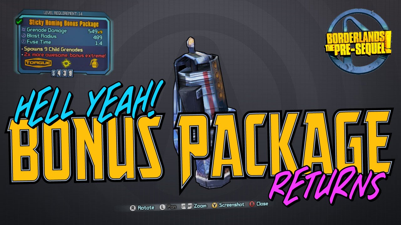 Bonus Package - LEGENDARY Drop (Borderlands the Pre-Sequel) - YouTube