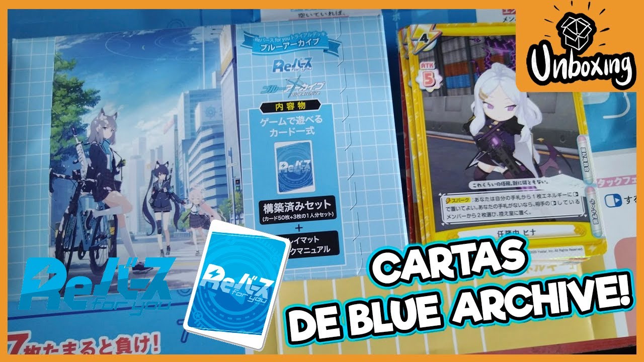 UNBOXING: Cartas de BLUE ARCHIVE ! Rebirth for You Trial Deck | Carton ...