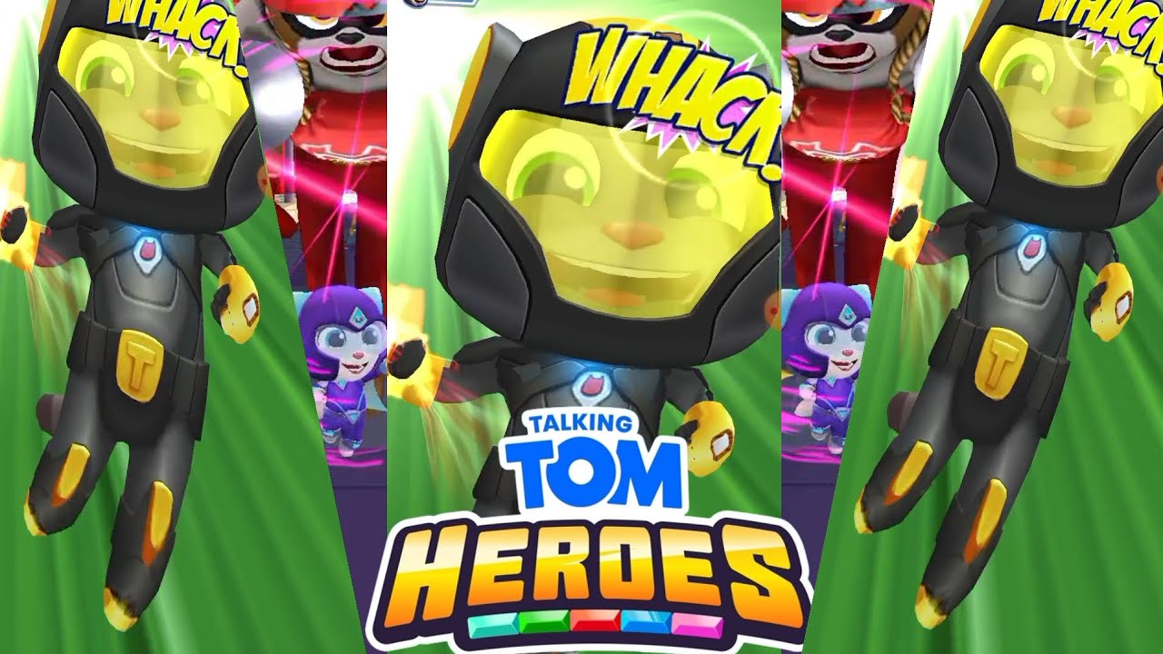 TALKING TOM HERO DASH -- SUPER DUPPER HERO TOM TRIPLE DASH COMBO# ...