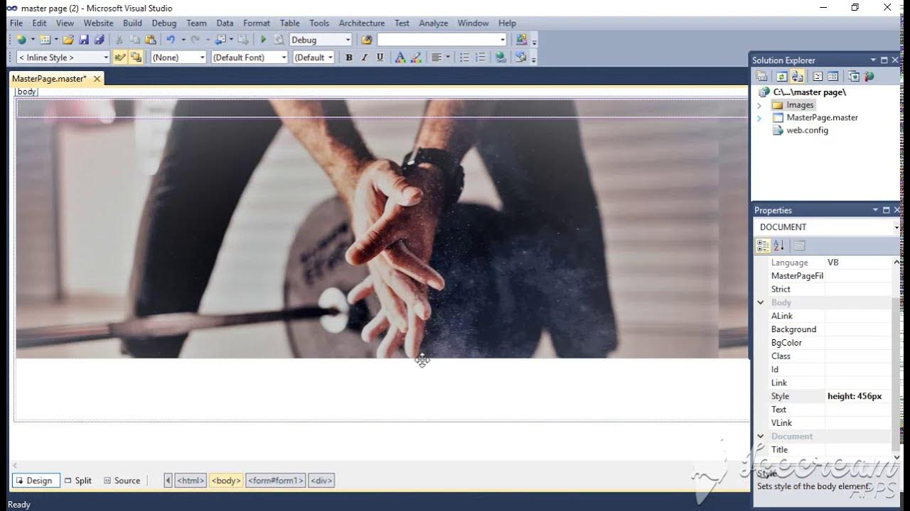 Create master page using ASP.NET visual studio 2010 - YouTube