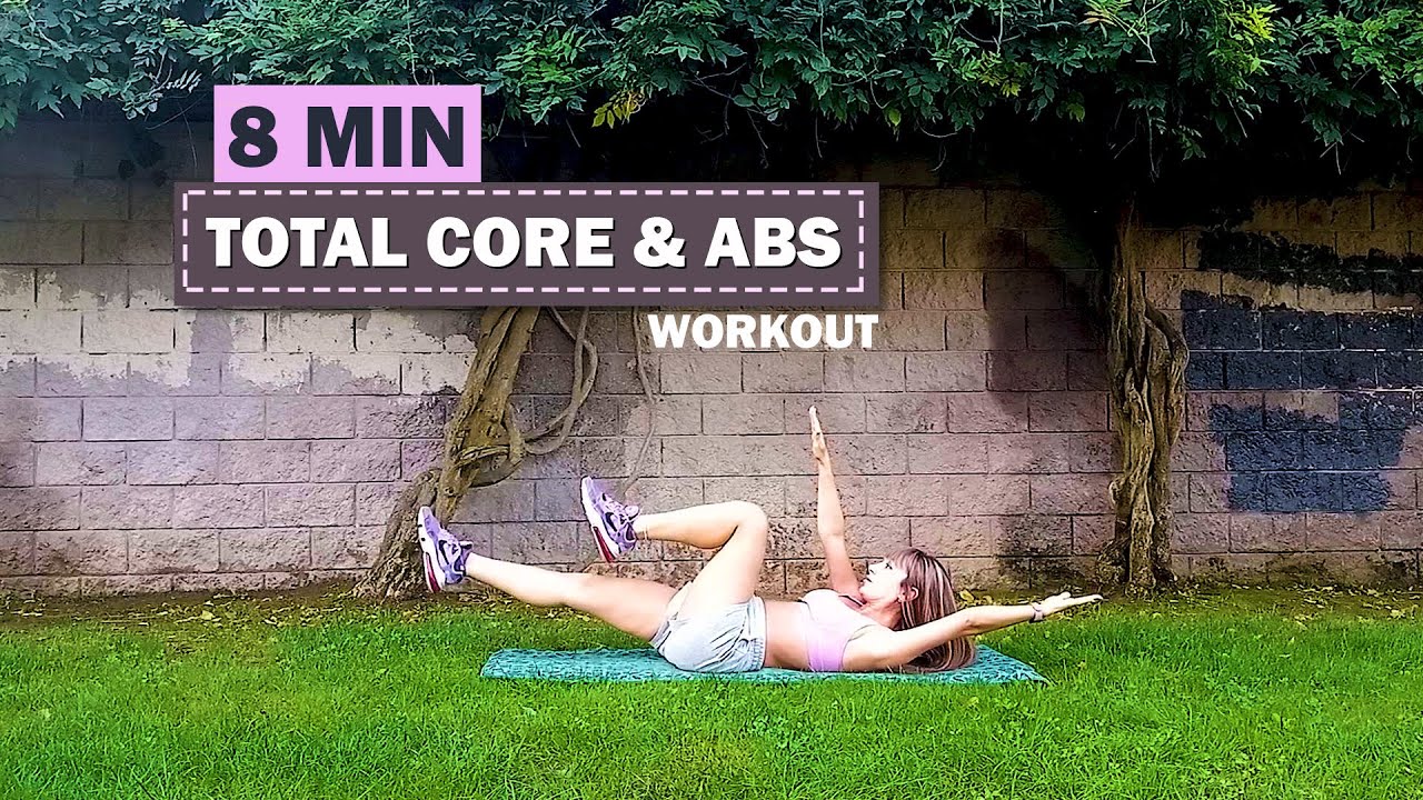 8 MIN TOTAL CORE & ABS WORKOUT | No Equipment, Home Workout - YouTube
