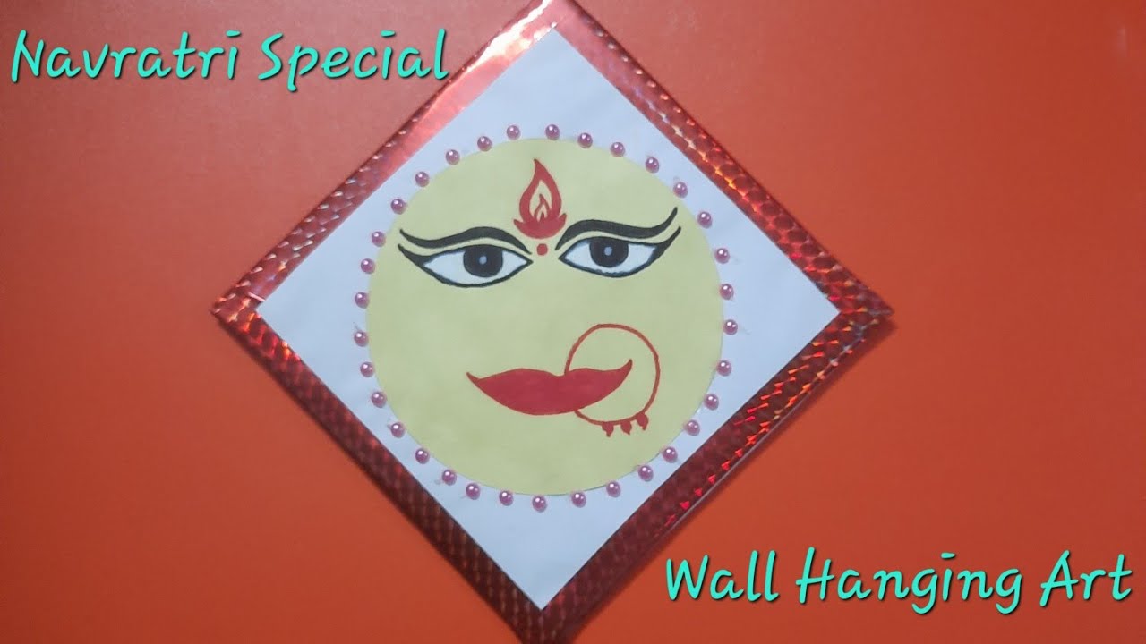 Maa Durga Wall Hanging Art | Navratri Art and Craft | Navratri Decor ...