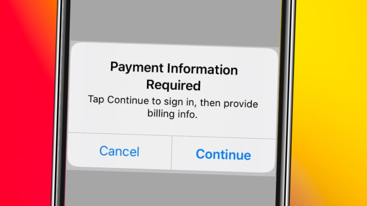 Payment information required iPhone | How to fix payment information ...