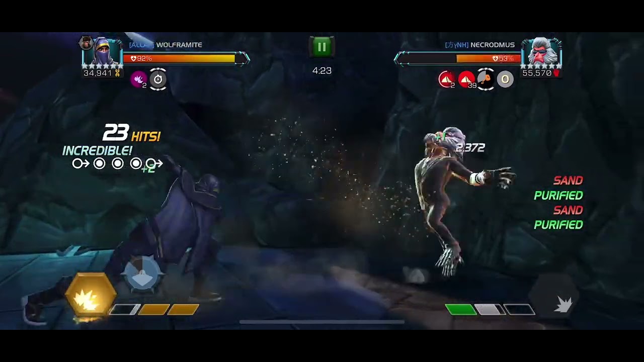 MCoC Dust vs Hit Monkey on node 41 (magic thief, scared stiff, power ...