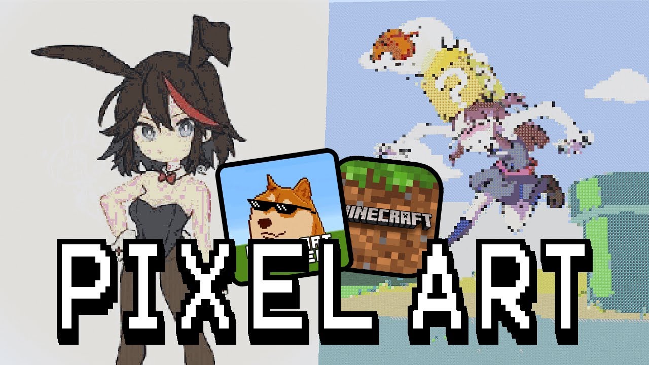 Como Hacer Un Pixel Art En Minecraft Bedrock | Imágenes A Pixel Art Muy ...
