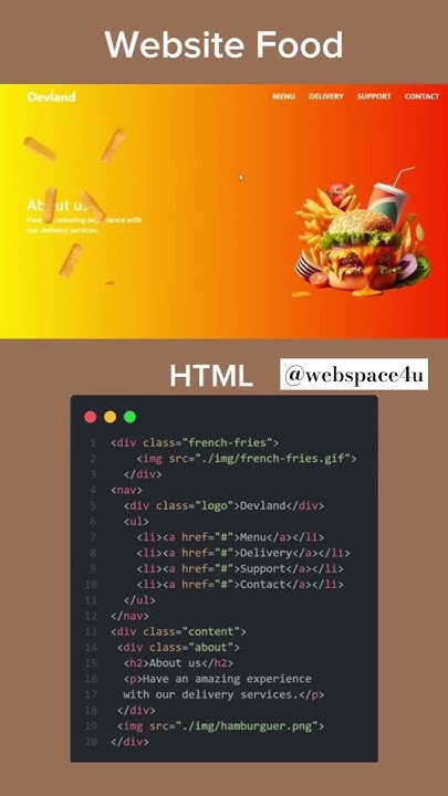 Food Website Using Html Css And Js😜shorts Viral Coding Coder Webdevelopment Html 