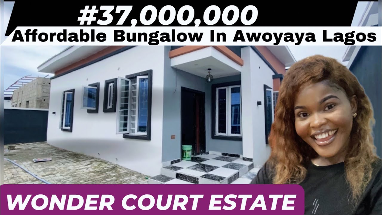 Affordable Bungalow In Awoyaya Lagos, Wonder Court Estate. - YouTube