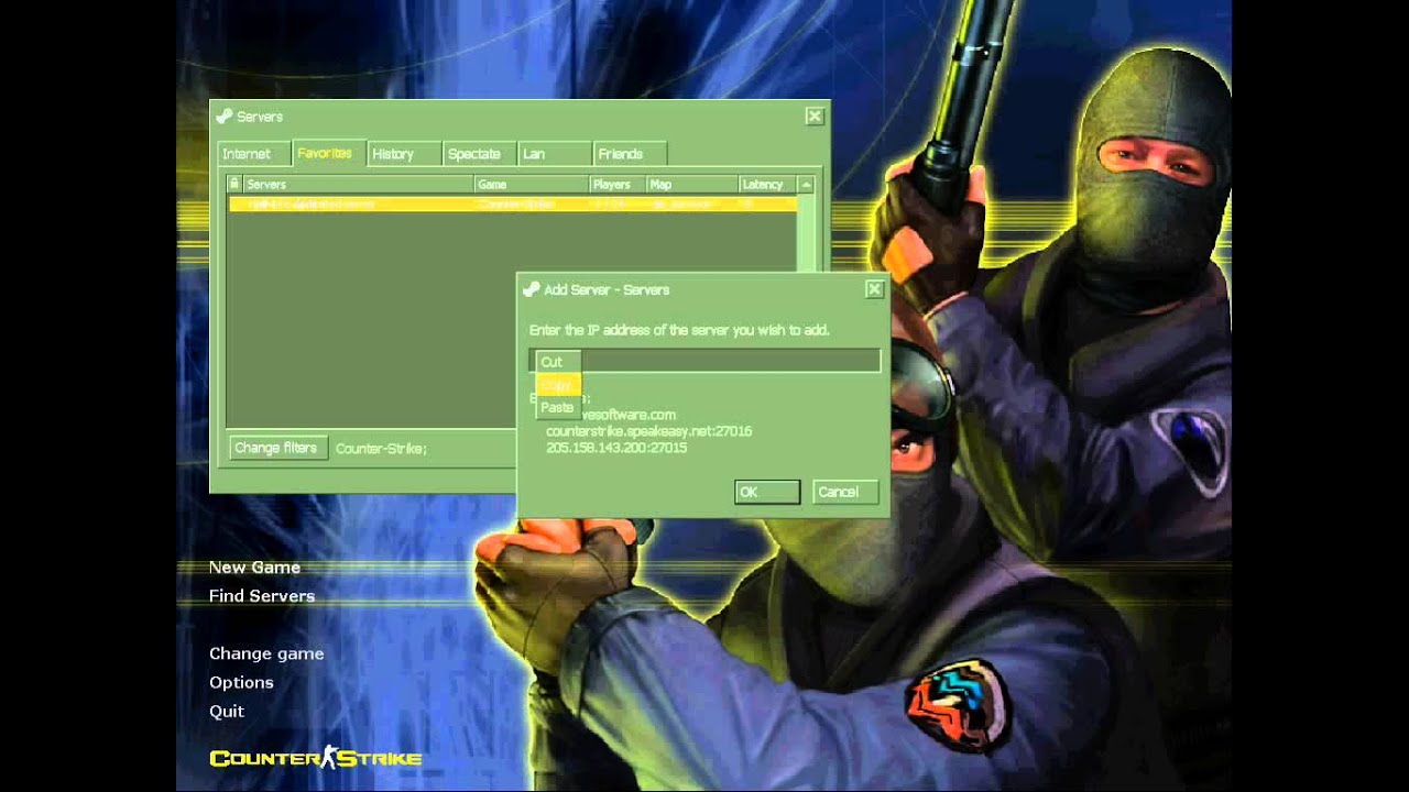 como conectarse a un server en counter strike - YouTube