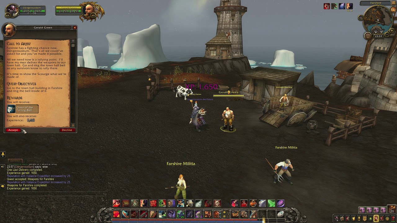 World of Warcraft: Weapons for Farshire - Quest ID 11963 (Gameplay ...