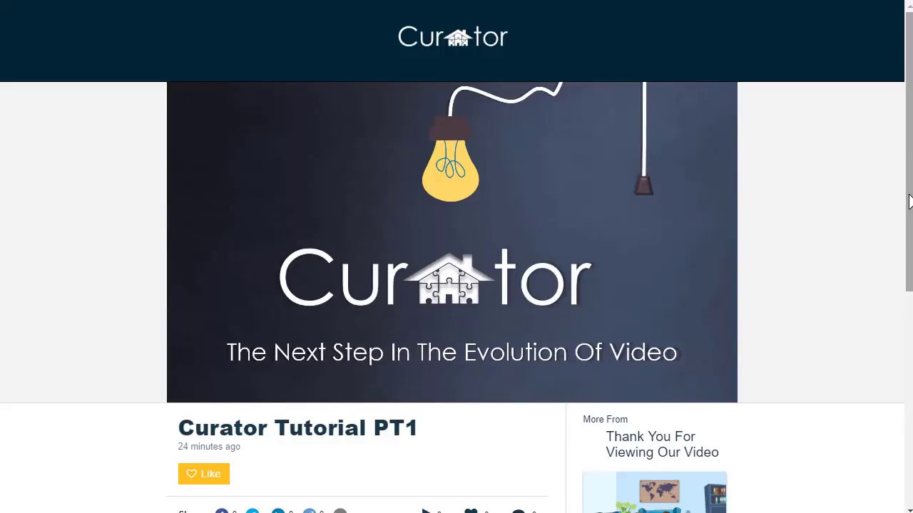 Curator Tutorial - My First Project - YouTube