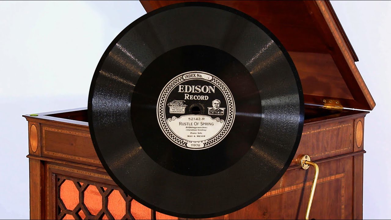 Piano Solo by May A. Meyer, "Rustle Of Spring", Edison Diamond Disc ...