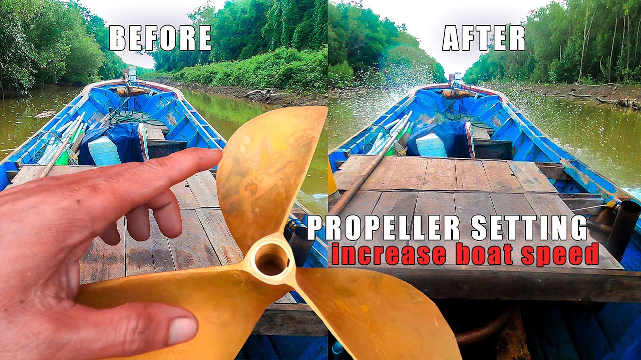 Increase speed of the fishing boat | Propeller setting - YouTube