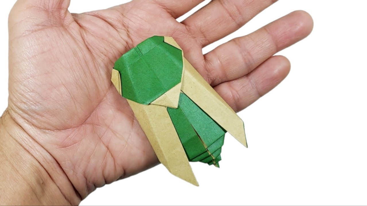 EASY CICADA ORIGAMI [TUTORIAL] |Instrução De Origami De Cigarra - YouTube