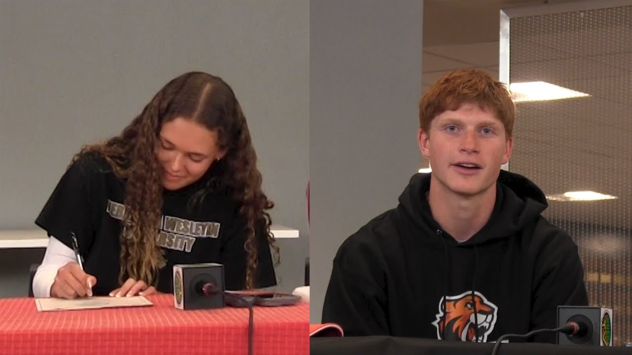 SHS's Ella Foote and Landon Amundsen Signing Day - YouTube