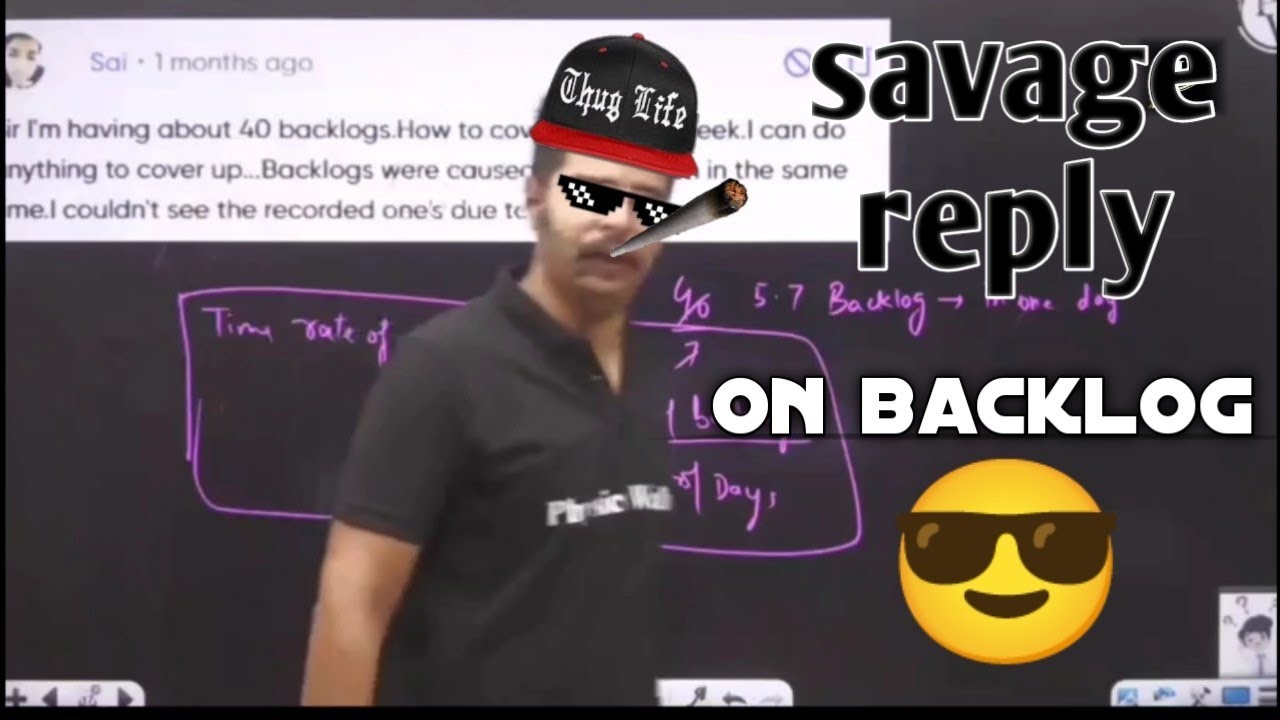 Rakshak Sir Savage Reply On Backlogs PW Foundation YouTube rakshak-sir-savage-reply-on-backlogs-pw-foundation-youtube
