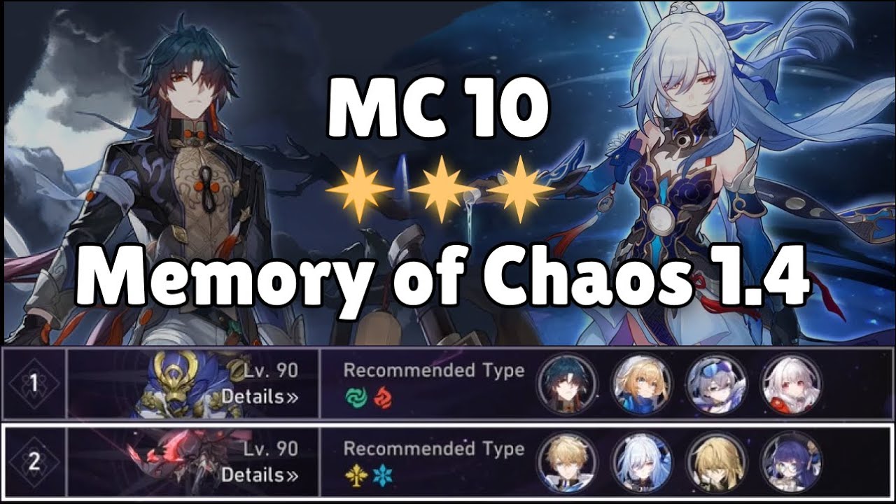 Blade E1 & Jingliu E0 Memory of Chaos 10 | Honkai Star Rail v1.4 - YouTube