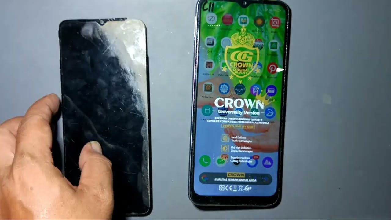 Cara pasang lcd Realme C15 Qualcomm Edition - YouTube