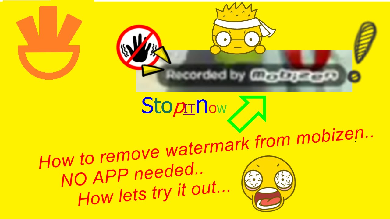 How to remove watermark from mobizen || Latest update 2017 - YouTube