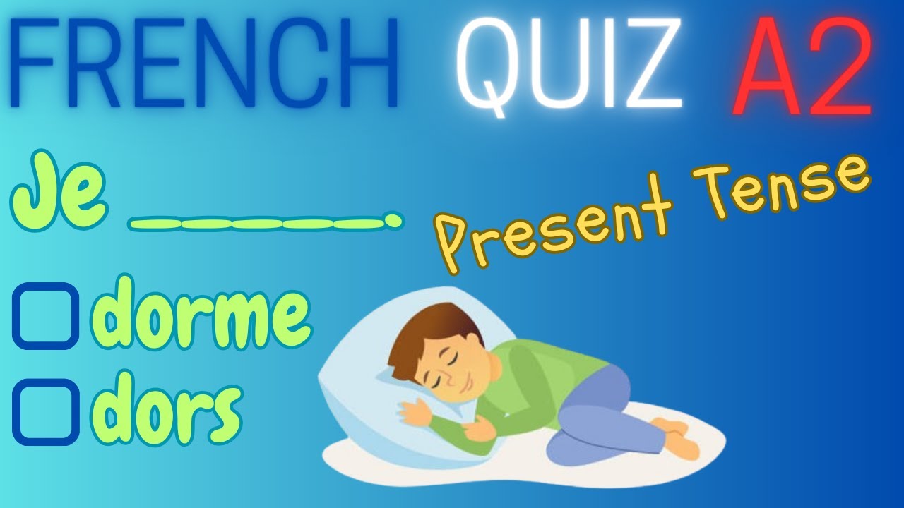 A1-B1| French Present Tense | French Grammar QUIZ - YouTube