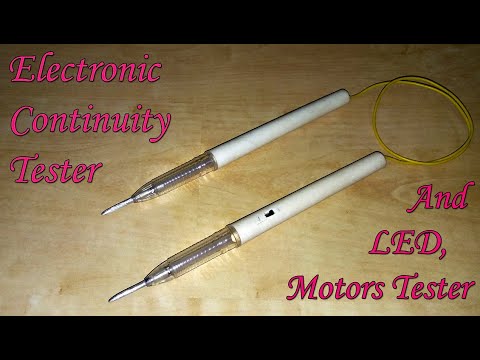 How to Make Continuity Tester/LED and  motors Tester Using Pen