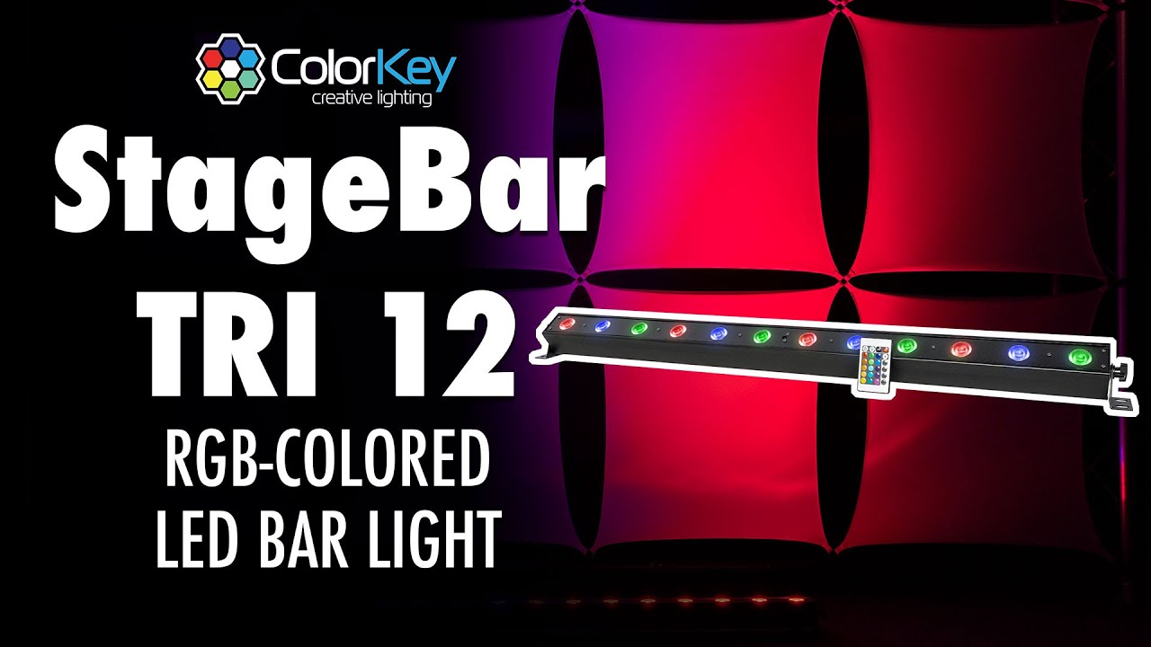 StageBar Tri 12 | RGB Colored LED Bar Light - YouTube