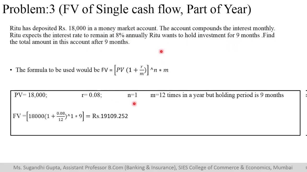 Time Value of Money Part III ( Application and Problem Sums) - YouTube