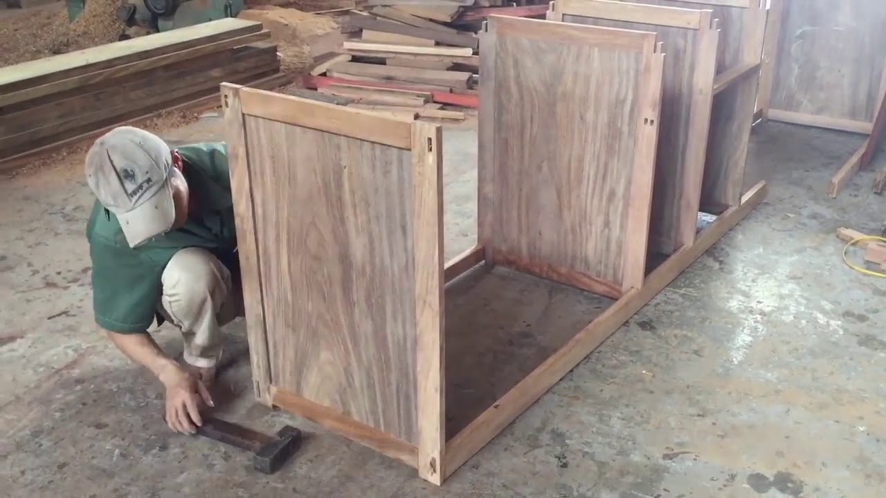 Woodworking Techniques Amazing OF Carpenter - Build Kitchen Cabinets ...