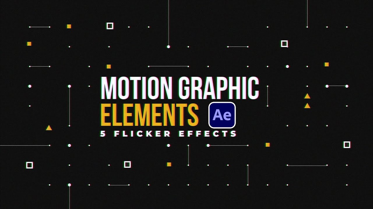 5 Motion Graphic Flicker Shape Elements in After Effects - YouTube