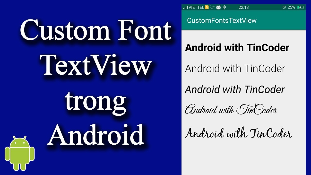 Android Custom Font Textview Top Answer Update 5716