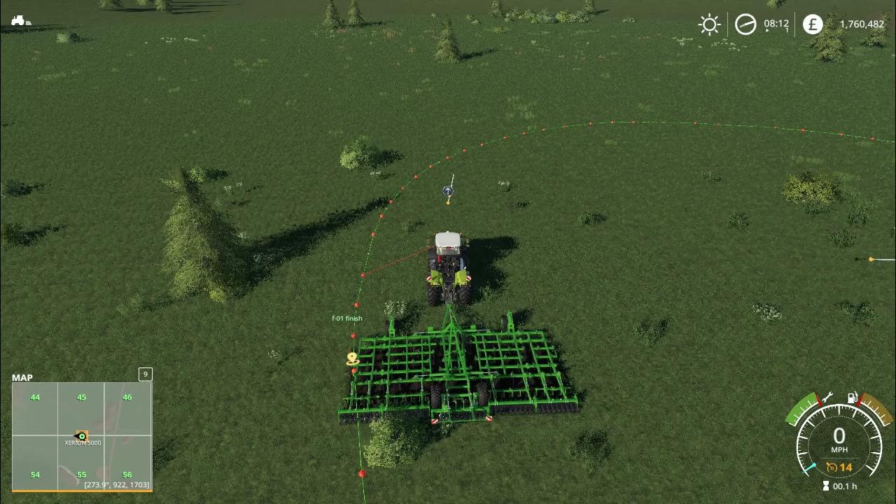 Farming Simulator 19 How to create a field using autodrive and courseplay - YouTube
