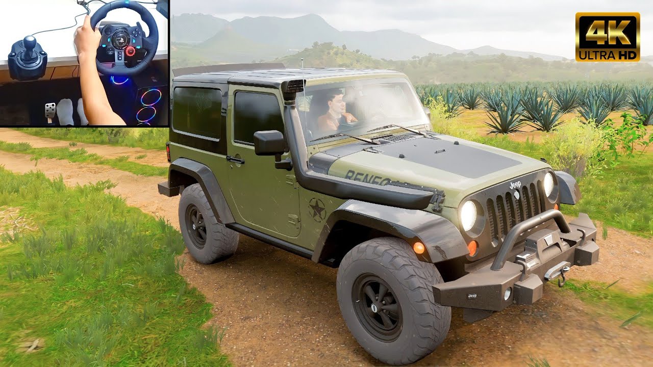 Jeep Wrangler | Offroading | Forza Horizon 5 | Logitech g29 gameplay ...