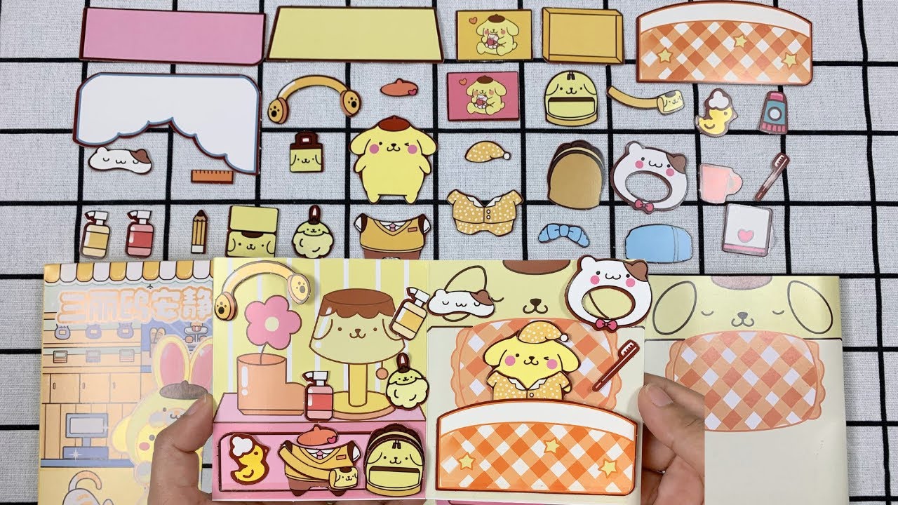 [💸paperdiy💸] POMPOMPURIN Morning Routines Goes To School | PAPER PLAY ...