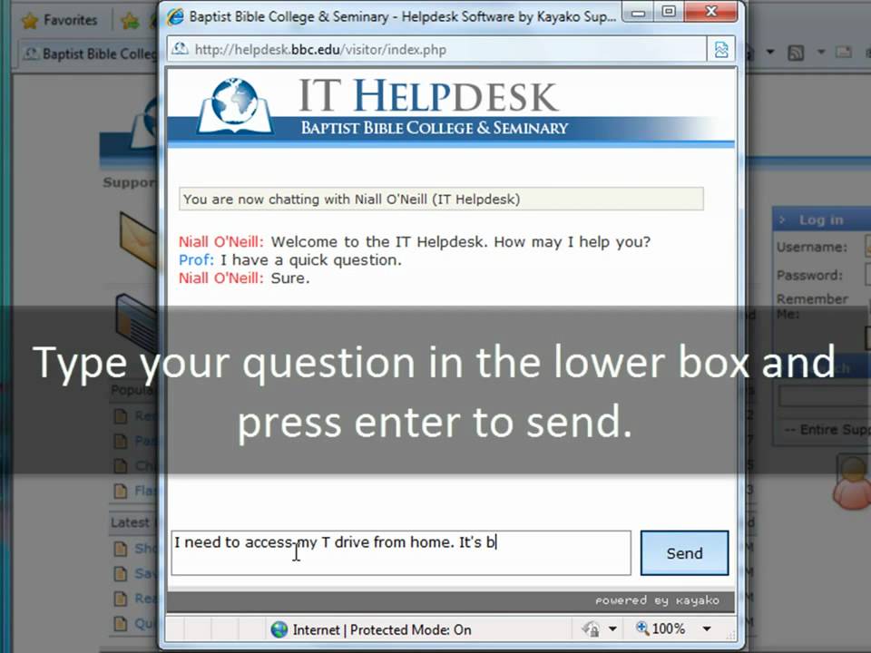 02 Helpdesk - Using Live Chat - YouTube