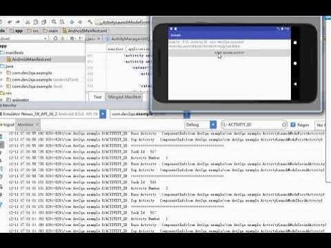 android activity singleinstance launch mode example - YouTube