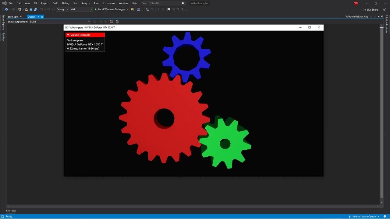 Vulkan API Discussion | gears.cpp 1 | prepareVertices() | Cuda ...