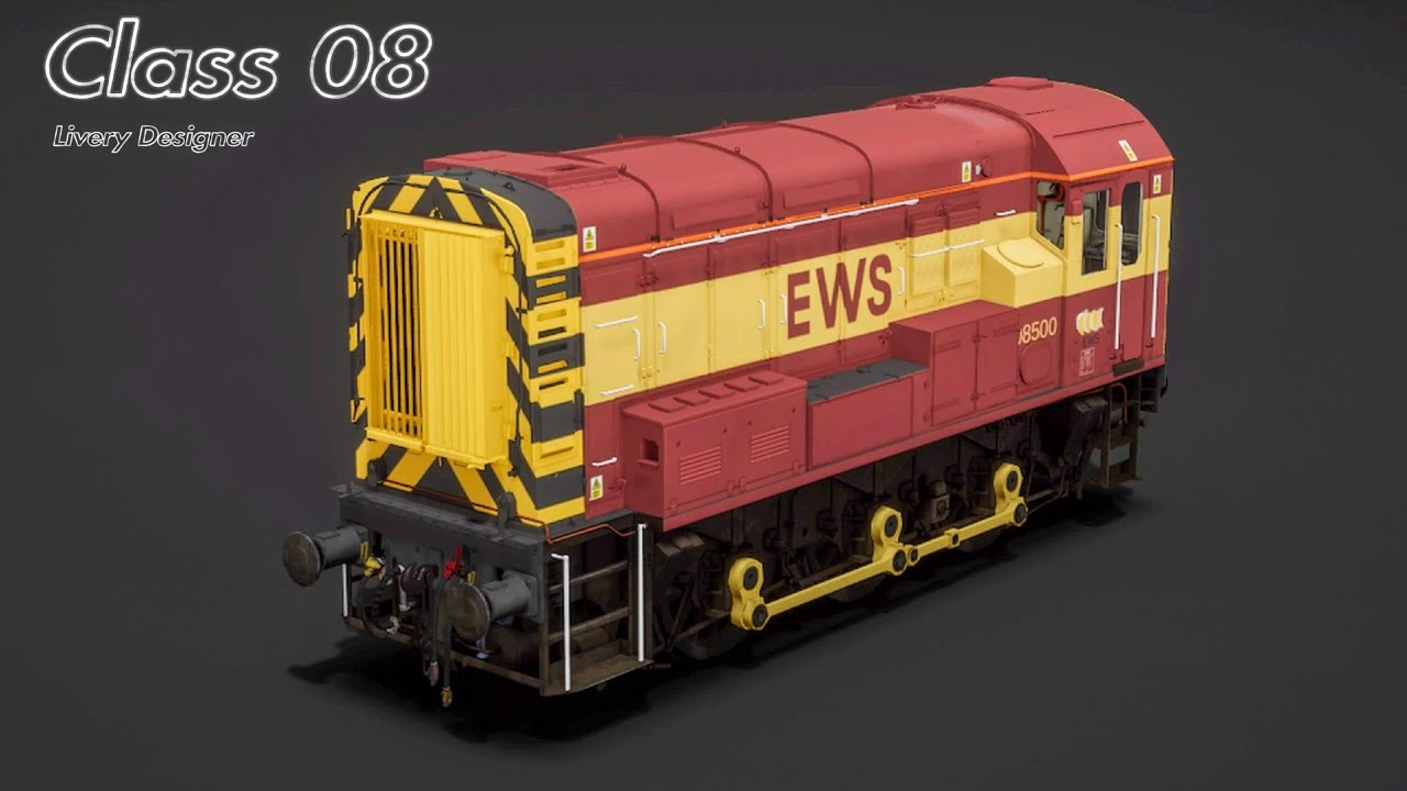 BR Class 08 (TSW2/ PS4) EWS on livery designer - Time Elapse - YouTube