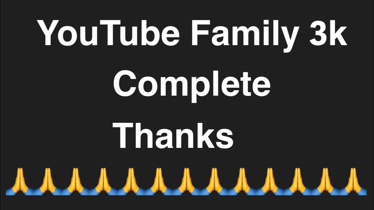 YouTube Family 3K Complete #live - YouTube