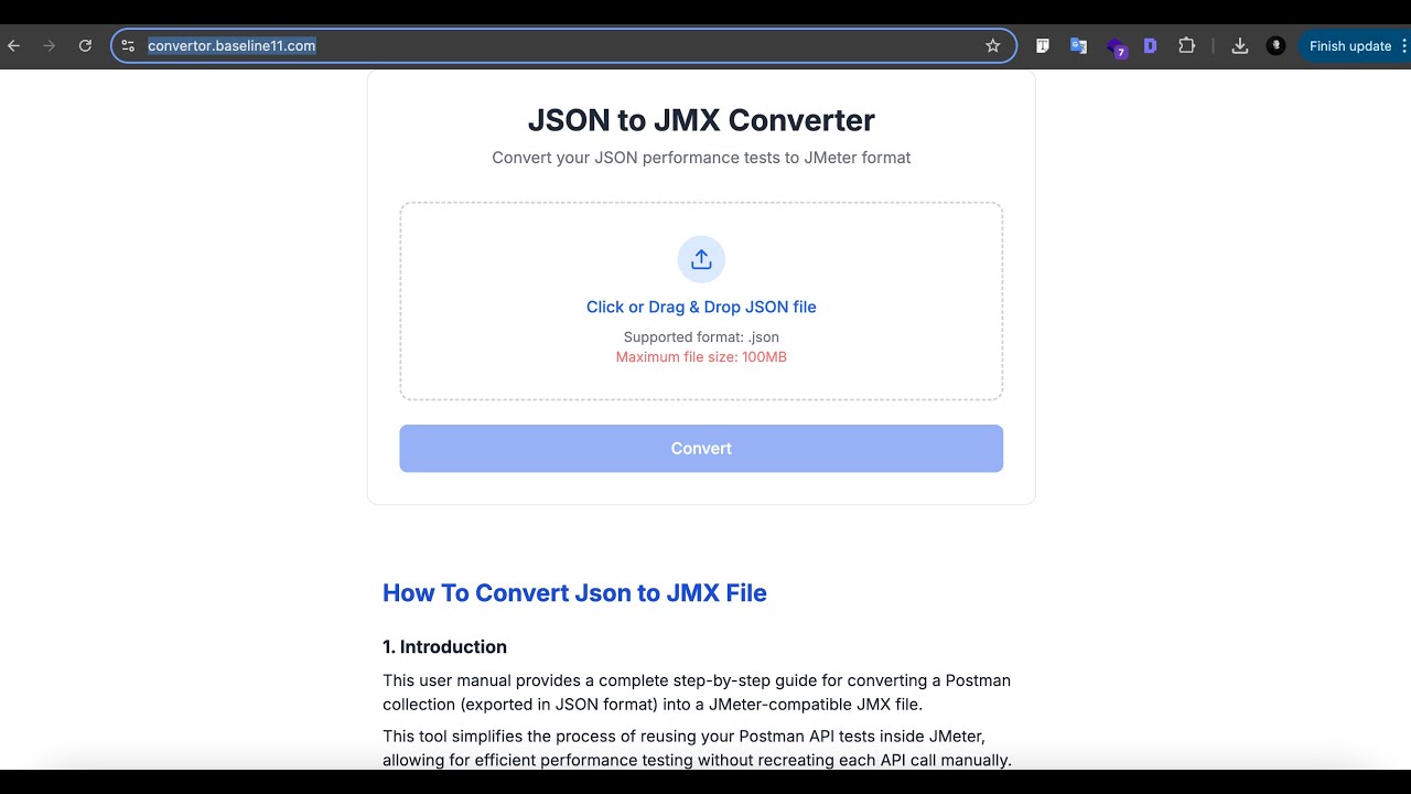 JSON to JMX Converter Demo | Convert Postman Collections to JMeter ...