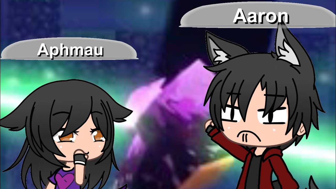 Visit Gachameme Aphmau And Aaron Gachalife Please Notice Me Aphmau~senpai W Youtube