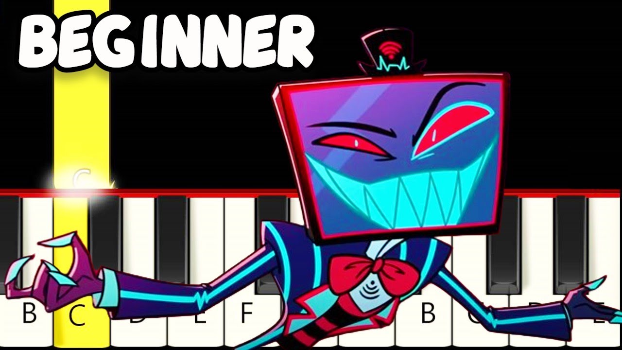 Stayed Gone (from Hazbin Hotel) - Fast and Slow (Easy) Piano Tutorial ...