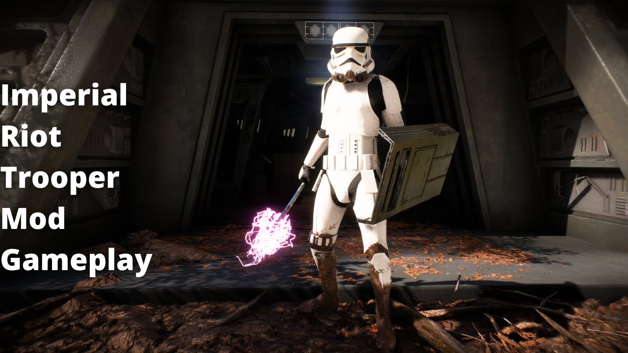 Star Wars Battlefront II - Imperial Riot Trooper Mod Gameplay ...