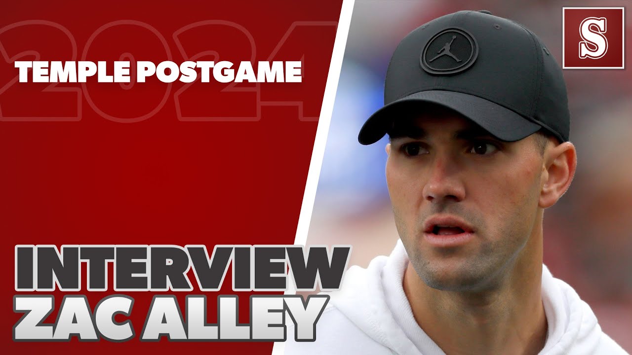 TEMPLE POSTGAME PRESS CONFERENCE: Defensive coordinator Zac Alley - YouTube