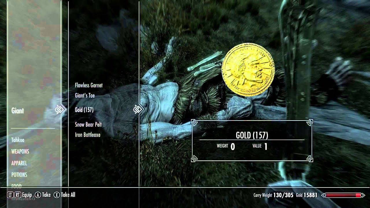 How to get Giant's Toe - Skyrim - YouTube