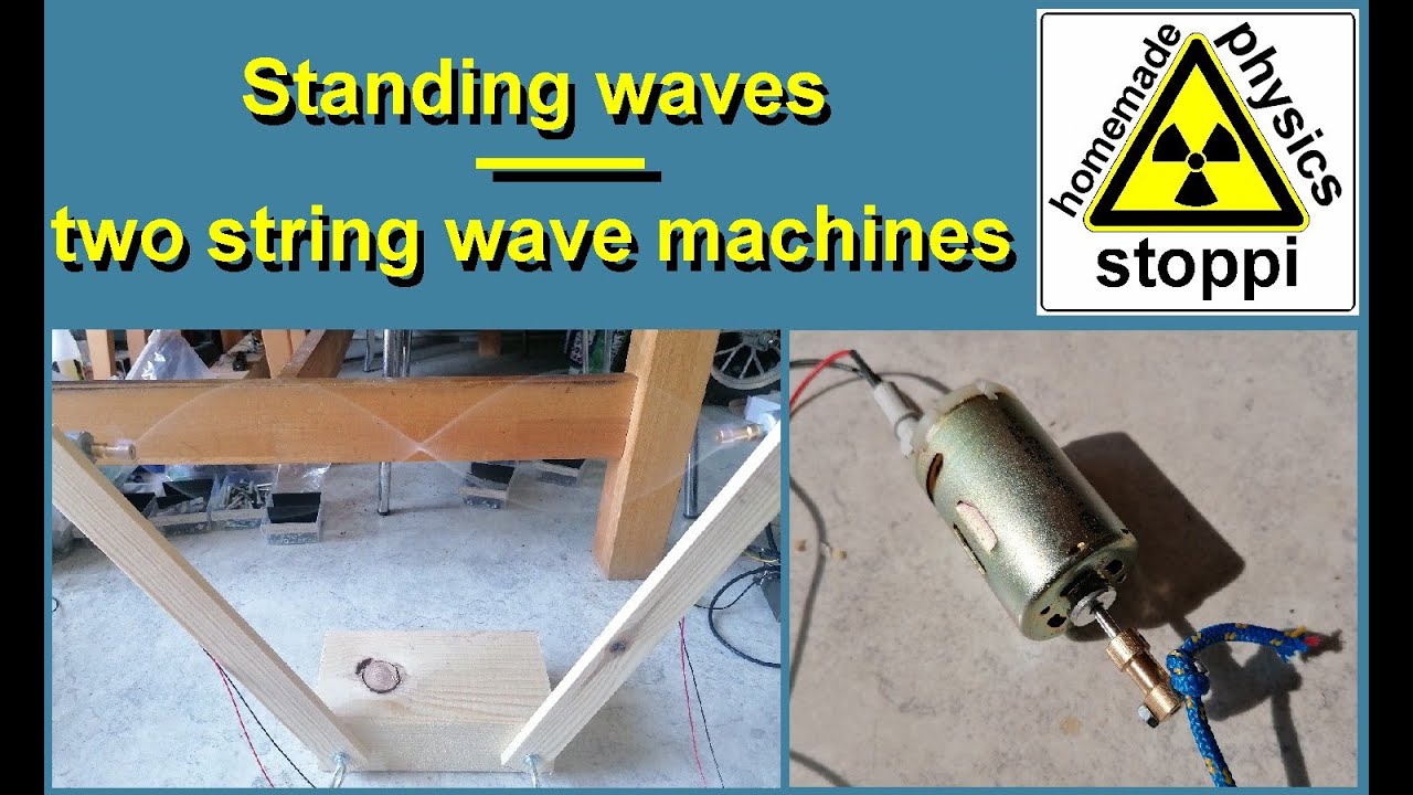 Standing waves - string wave machines / stehende Wellen - Seilwellen ...