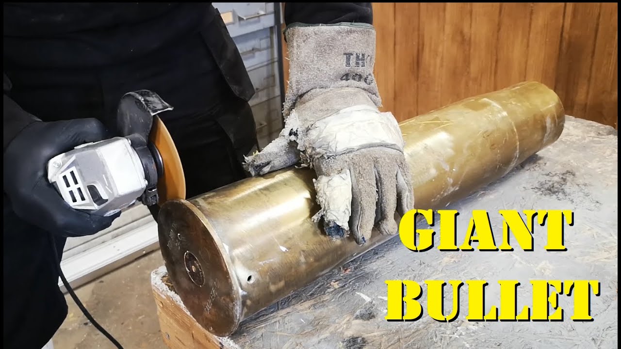 Melting Down Tank Bullet Shell - YouTube