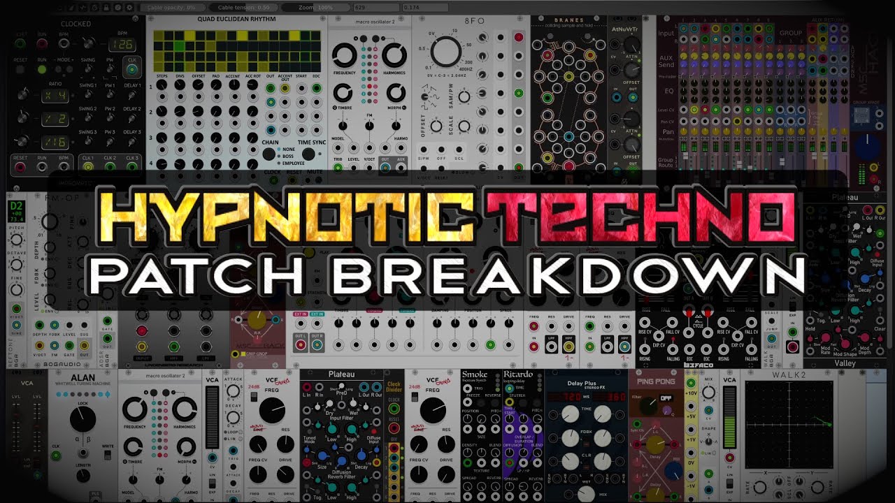 Cardinal VCV Rack Hypnotic Techno: Patch Breakdown - YouTube