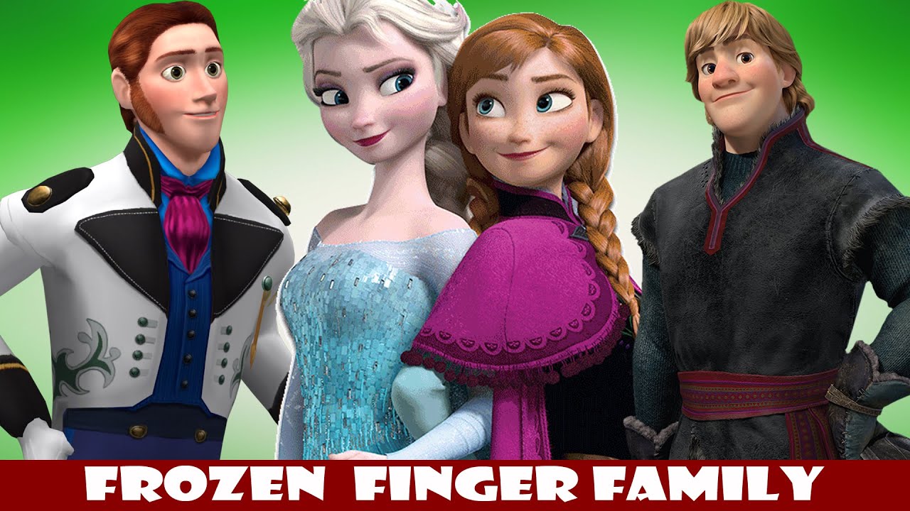 Frozen cartoon Finger family Children Nursery rhymes | Frozen Songs ...