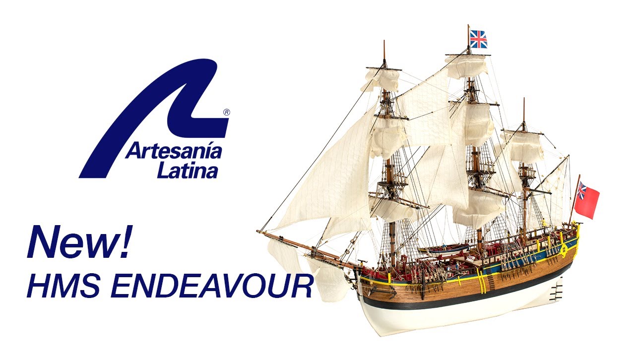 Artesania Latina NEW! HMS ENDEAVOUR 1/65 scale model - YouTube