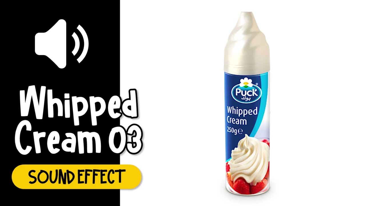 Whipped Cream #03 Sound Effect | 喷射淡奶油 #03 掼奶油 空气 音效 (High Quality ...